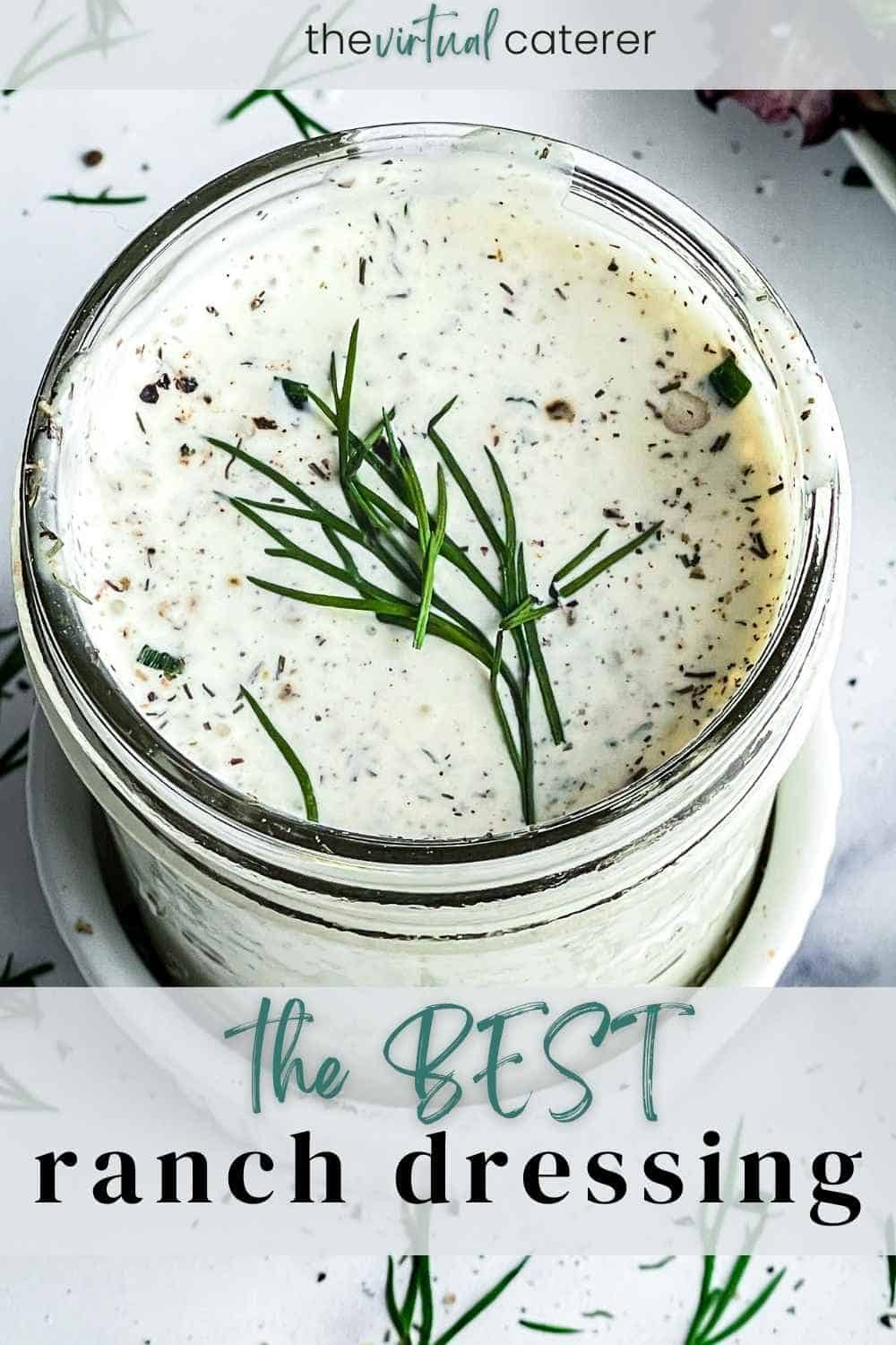 Easy Restaurant Style Ranch Dressing Recipe (5 minutes) - The Virtual ...