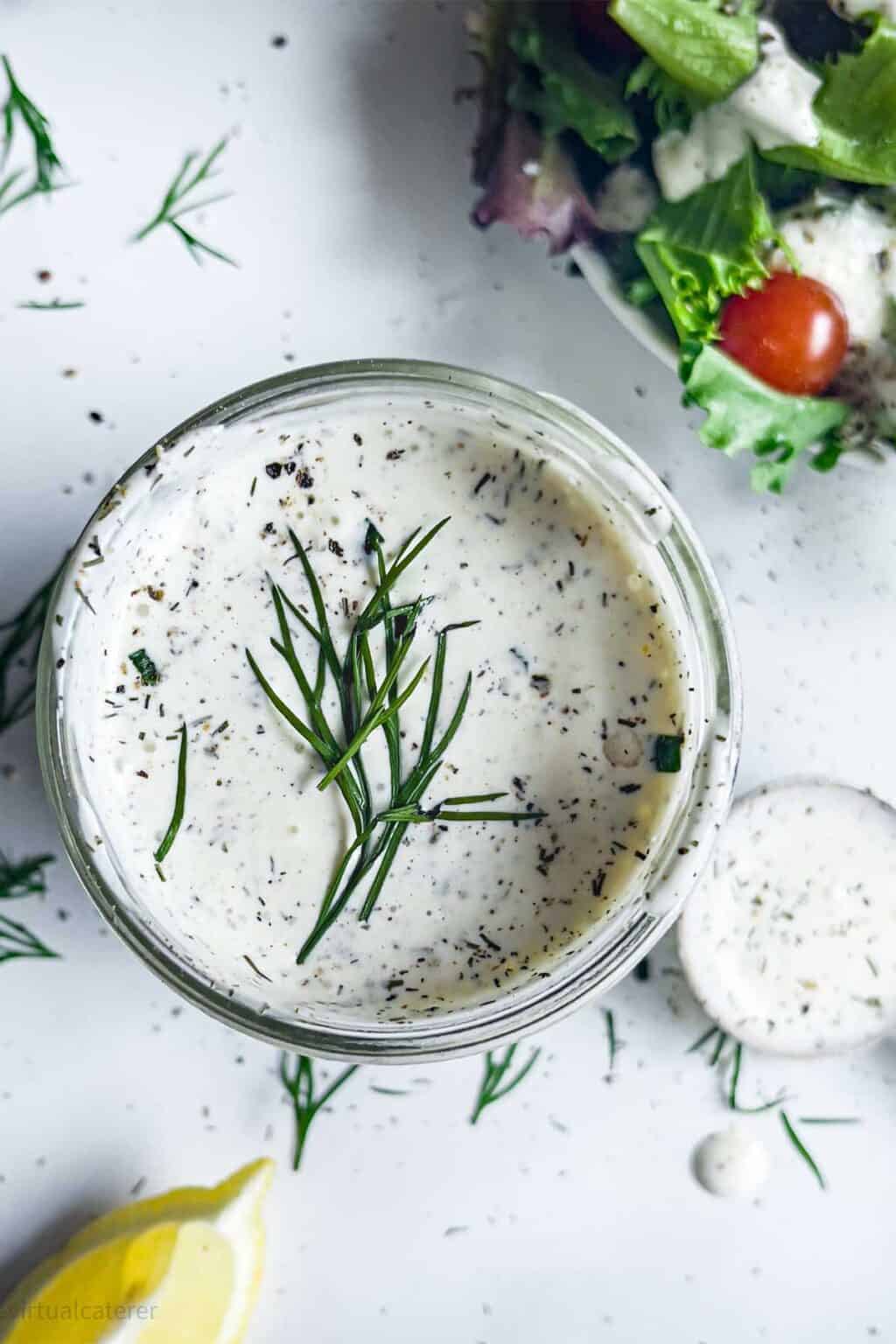 Easy Restaurant Style Ranch Dressing Recipe (5 minutes) - The Virtual ...