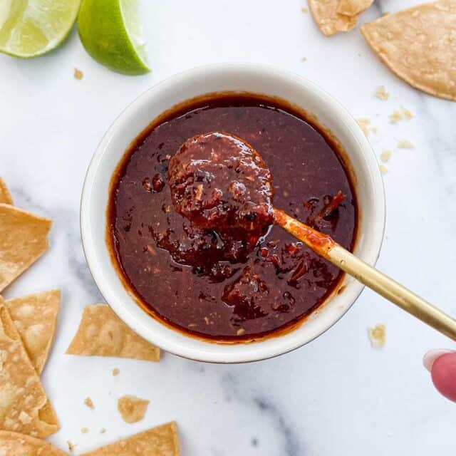 Authentic Restaurant Style Roasted Salsa Without Cilantro - The Virtual ...