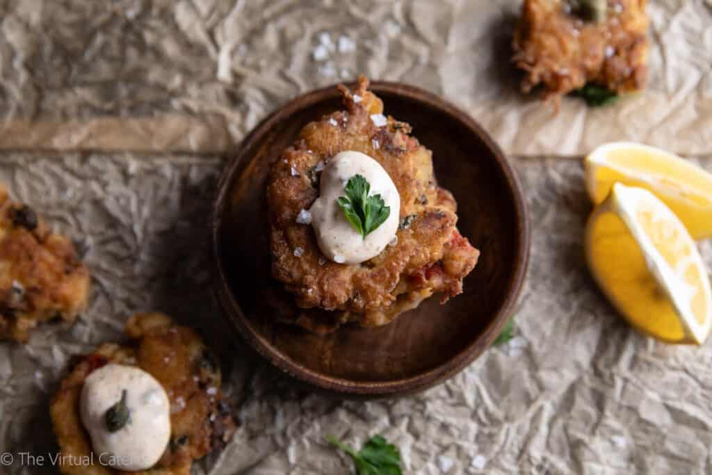 The Best Dungeness Crab Cakes with Caper Remoulade Sauce - The Virtual ...