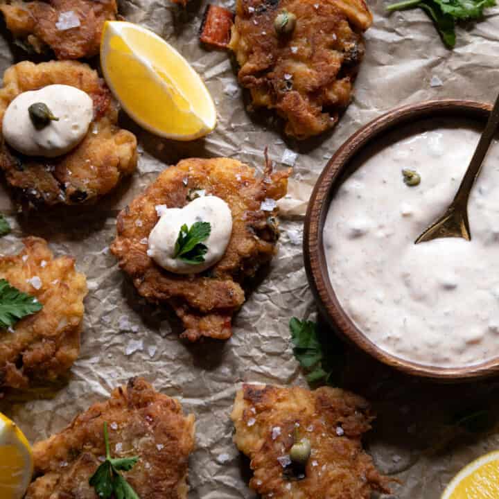 The Best Dungeness Crab Cakes with Caper Remoulade Sauce - The Virtual ...