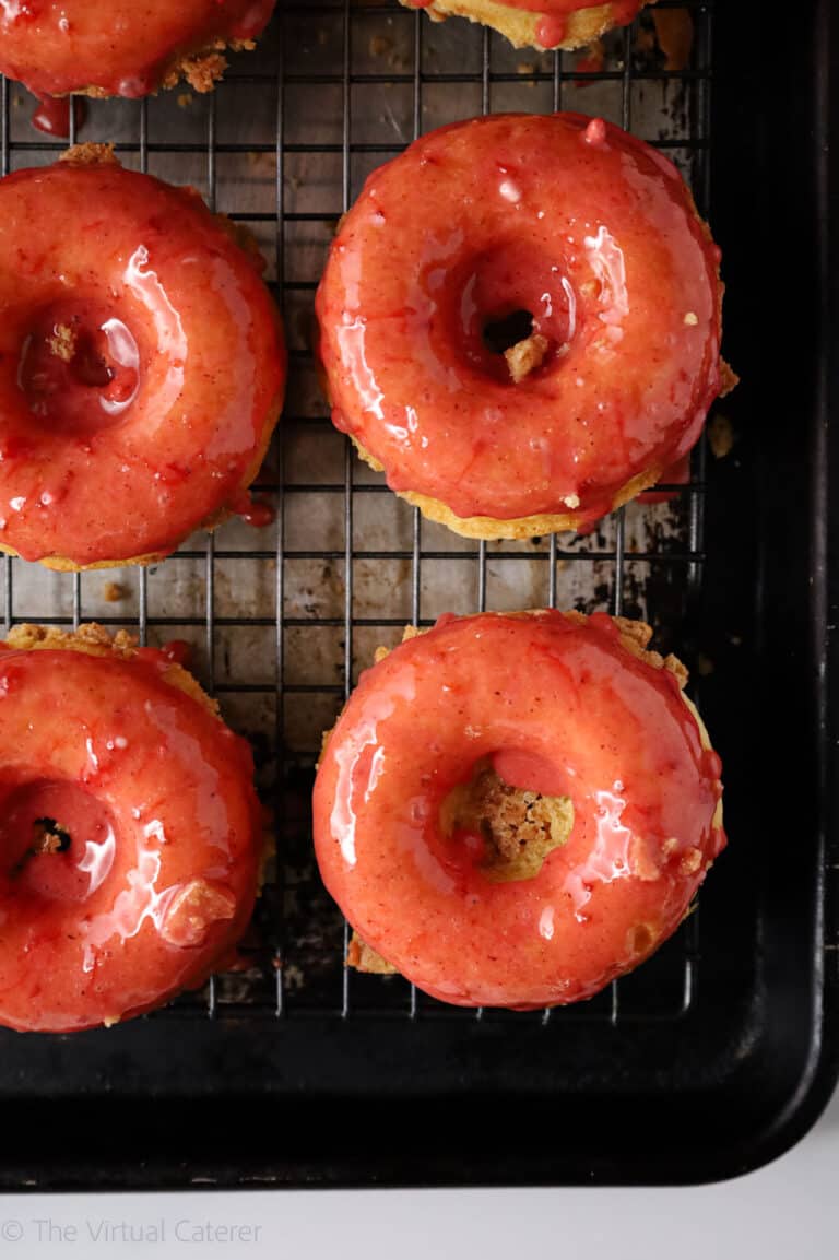 The BEST Strawberry Cheesecake Donuts (with Graham Cracker Crust) - The ...