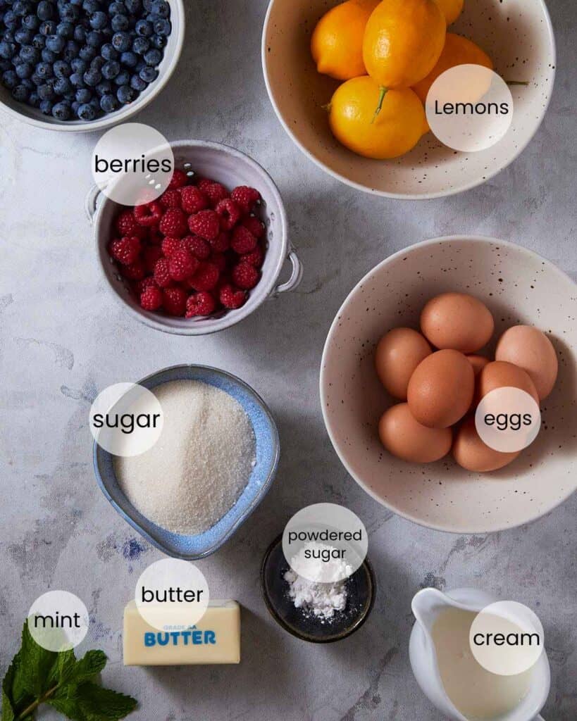 Lemon Cream and Berry Parfaits - The Virtual Caterer