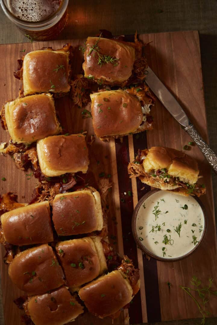 Chicken Bacon Ranch Sliders - The Virtual Caterer