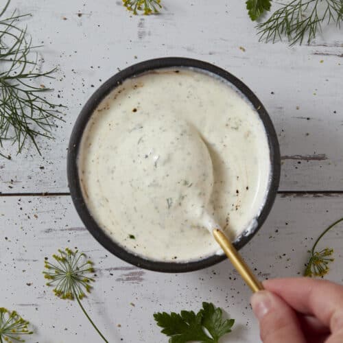The Best Healthy Ranch Dressing Recipe (Homemade) - The Virtual Caterer