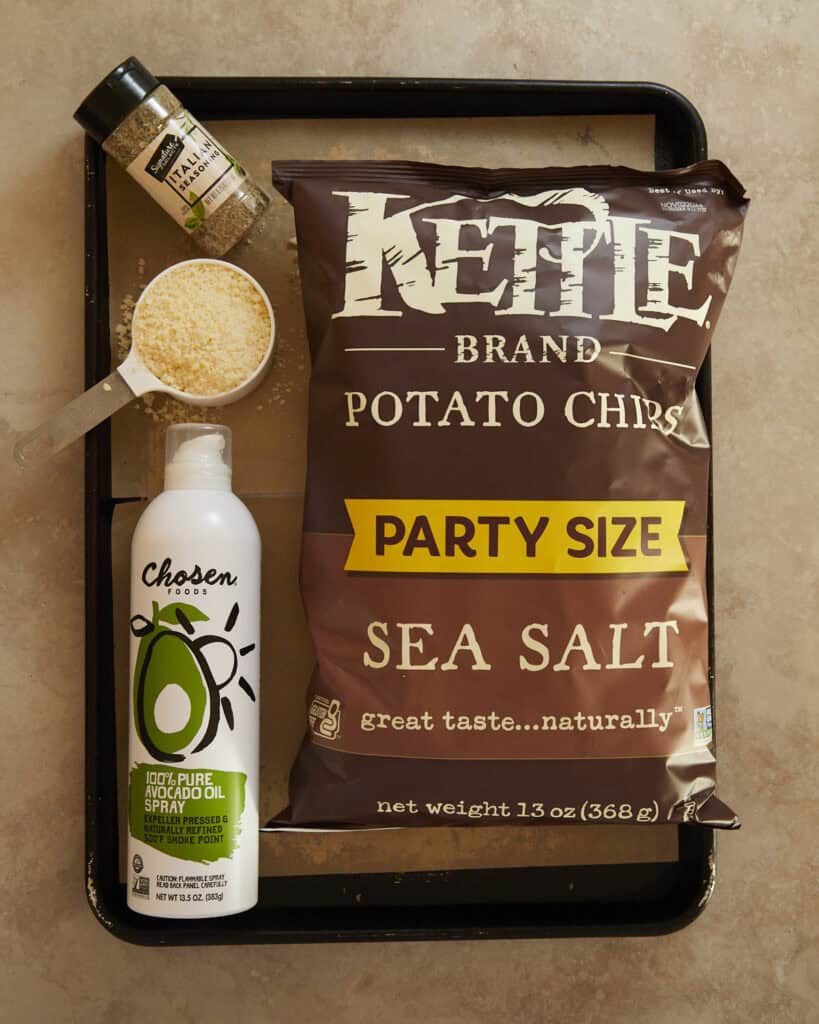 Parmesan Herb Potato Chips - The Virtual Caterer
