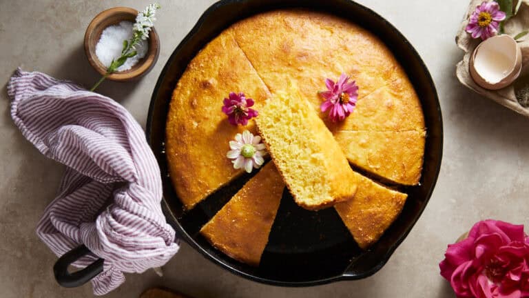 The BEST Easy 3 Ingredient Cornbread (Skillet Recipe) - The Virtual Caterer