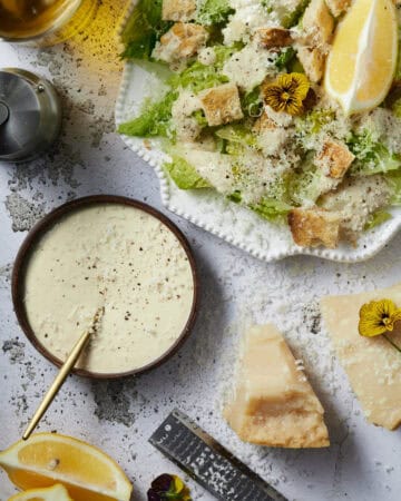 5 Minute Creamy Mayo Caesar Dressing (Quick + Easy!) - The Virtual Caterer