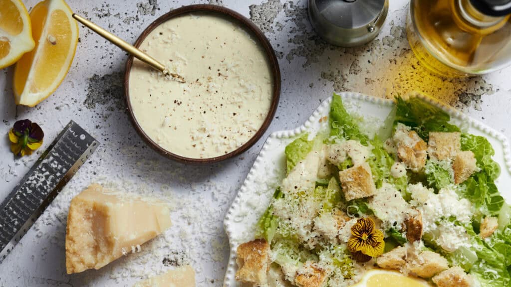 5 Minute Creamy Mayo Caesar Dressing (Quick + Easy!) - The Virtual Caterer