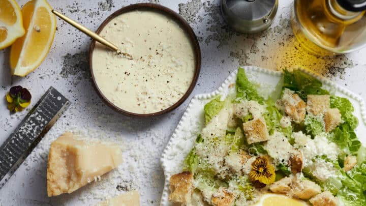 5 Minute Creamy Mayo Caesar Dressing (Quick + Easy!) - The Virtual Caterer
