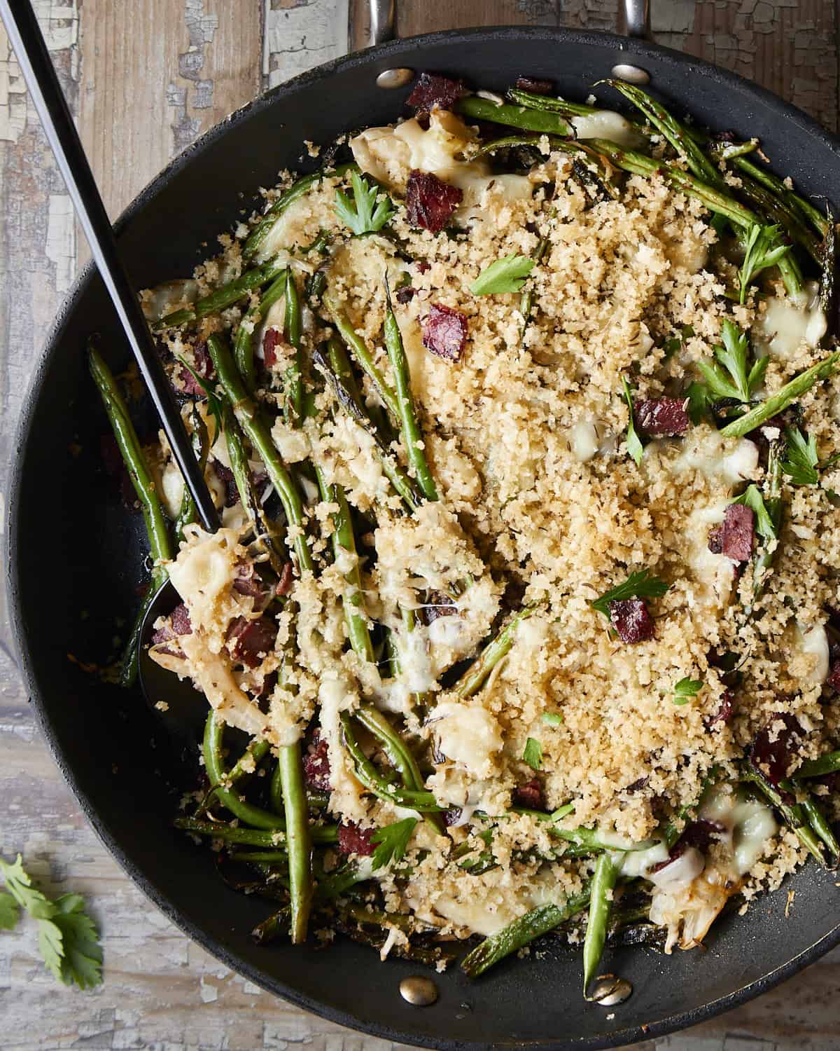 Reuben-Inspired Green Beans (Easy, Unique Side Dish) - The Virtual Caterer